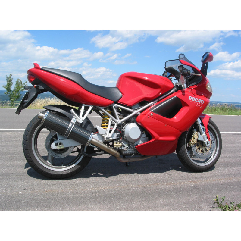 Sportauspuff für Ducati ST2 ST3 ST4 ST4S Ovale Carbon