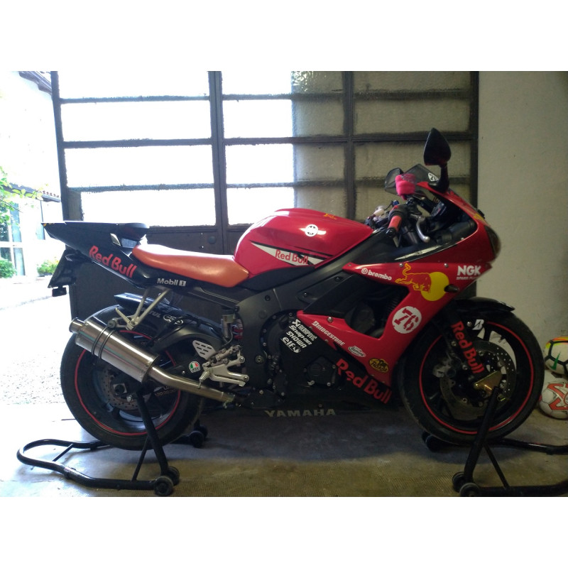 Escape deportivo para Yamaha R6 2003-2006 Short Titanium