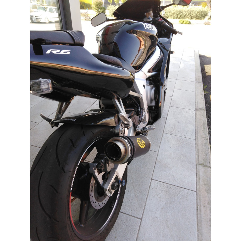 Exhaust for Yamaha R6 1998-2002 Thunder Titanium Black